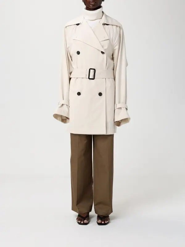 TOTEME Cotton Double-breasted Trench Coat - White