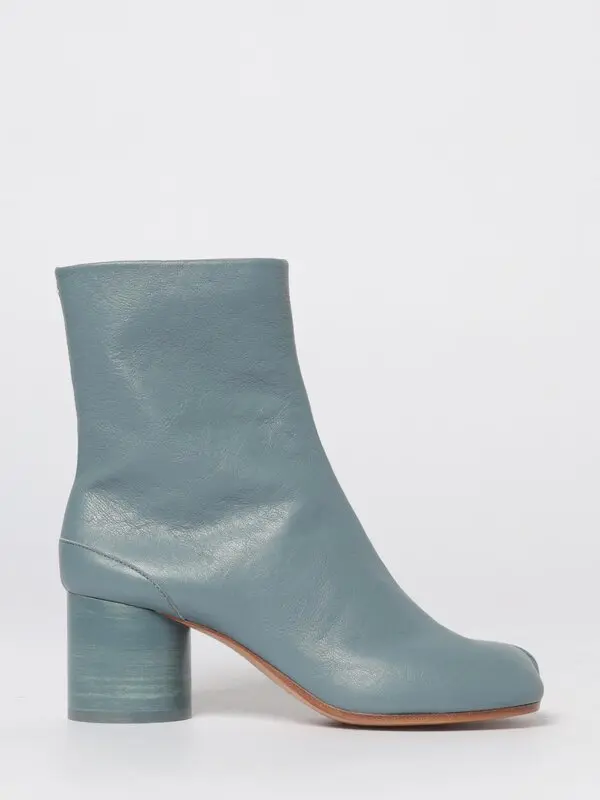 MAISON MARGIELA Tabi Leather Ankle Boots - Blue