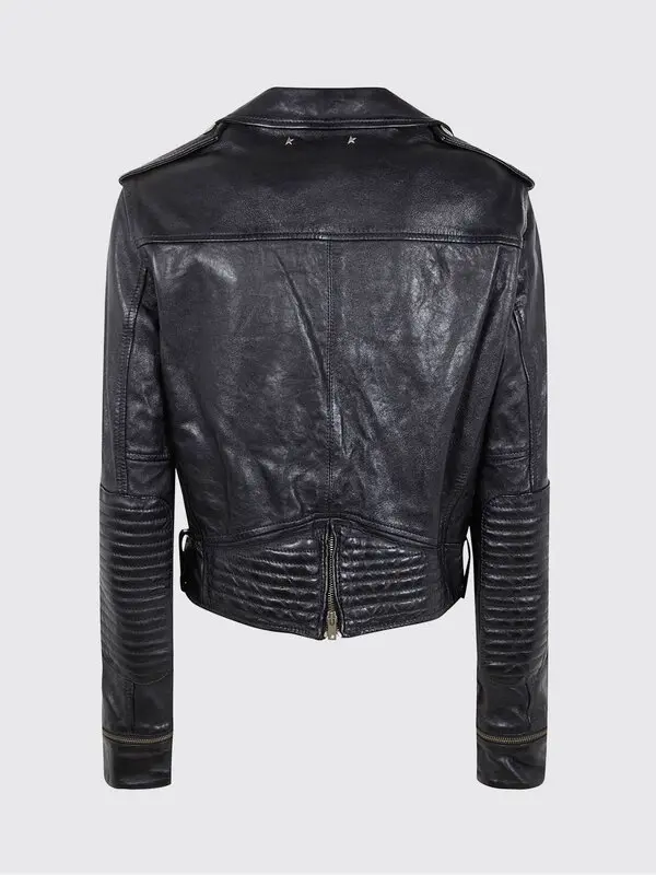 GOLDEN GOOSE Leather Biker Jacket