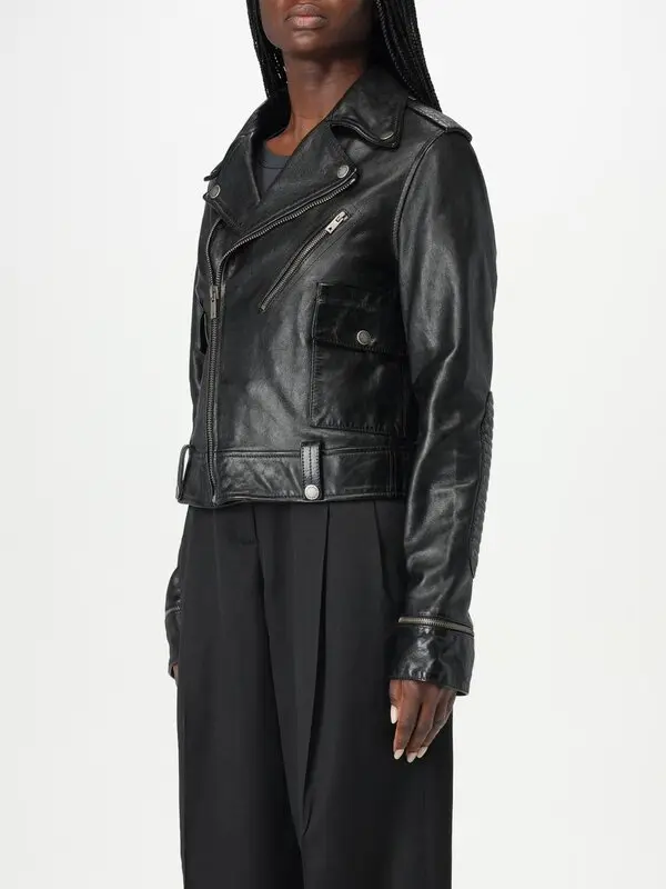 GOLDEN GOOSE Leather Moto Jacket