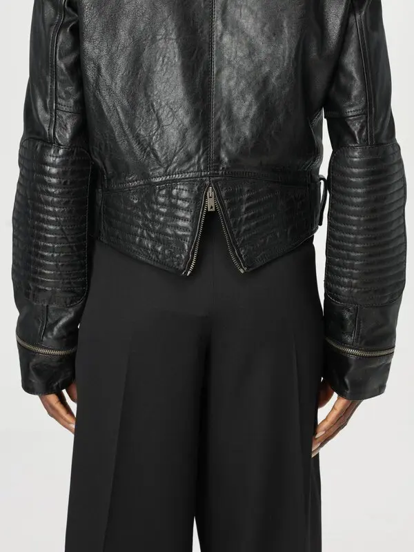 GOLDEN GOOSE Leather Moto Jacket