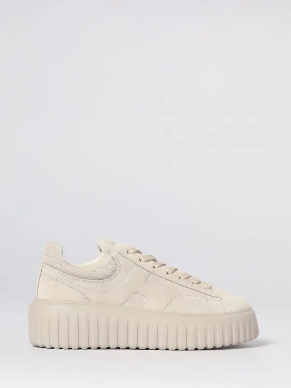 Hogan H-stripes Suede Sneakers - Grey