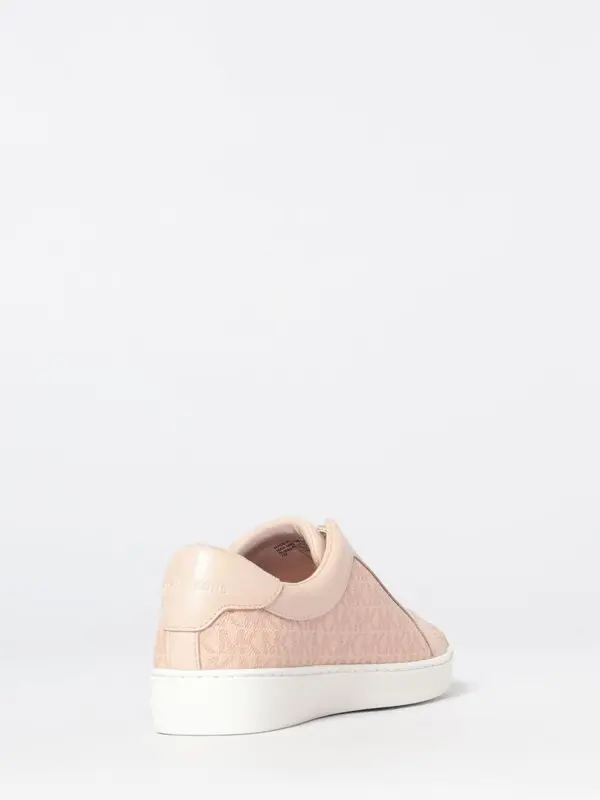 Michael Kors Keaton Monogram Print Coated Cotton Sneakers - Pink