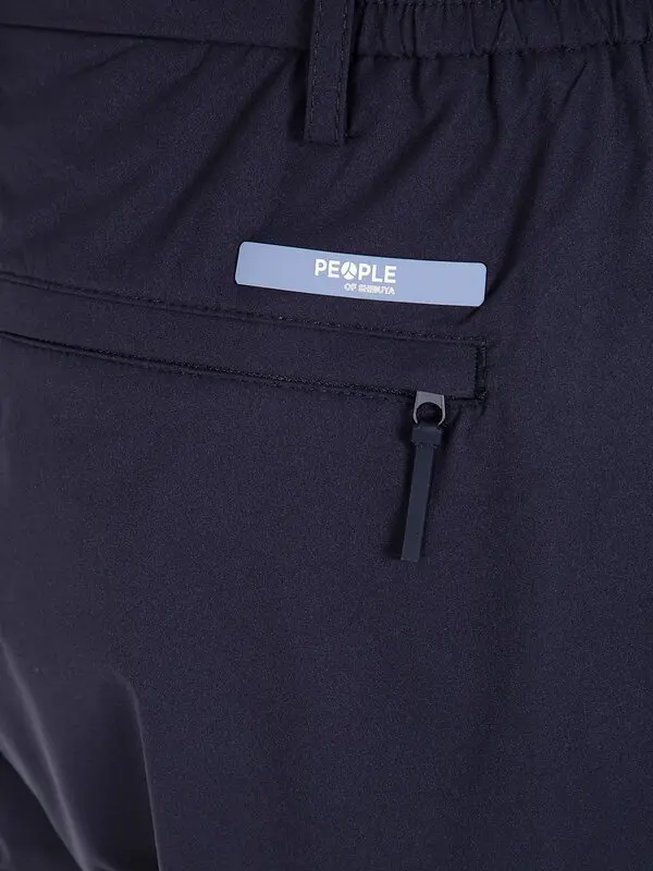 PEOPLE OF SHIBUYA Technical Fabric Chino Shorts - Black