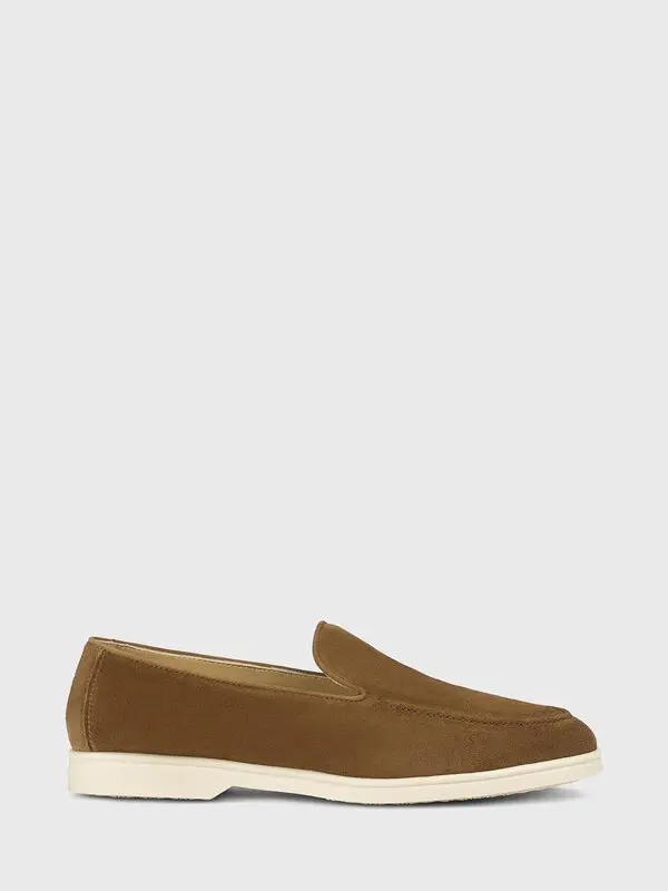 DOUCAL'S Suede Loafers - Camel