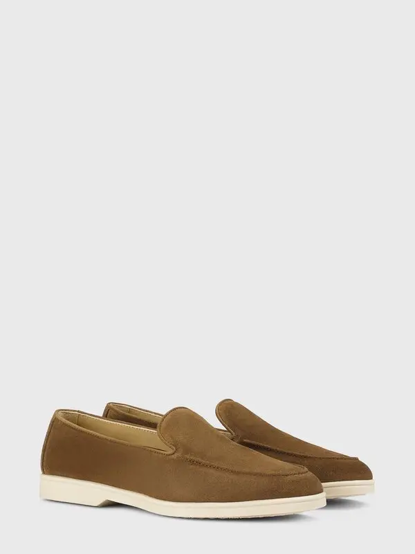 DOUCAL'S Suede Loafers - Camel