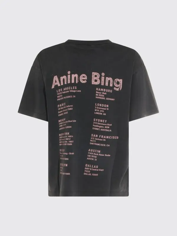 ANINE BING Graphic Print Cotton T-shirt