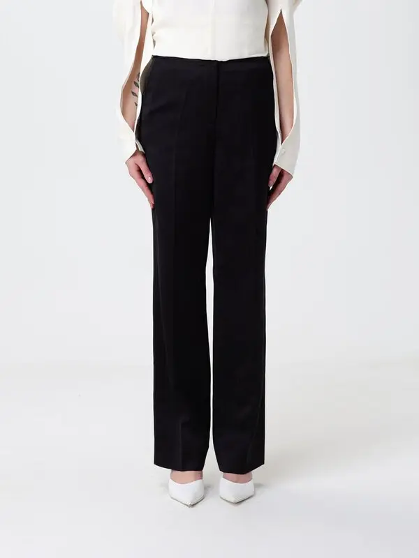 TOTEME Linen Blend Straight Pants