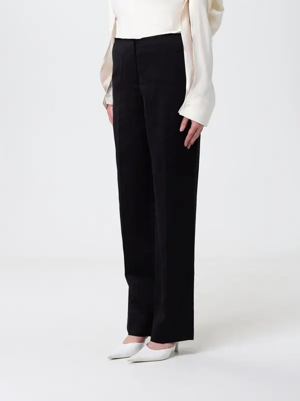 TOTEME Linen Blend Straight Pants
