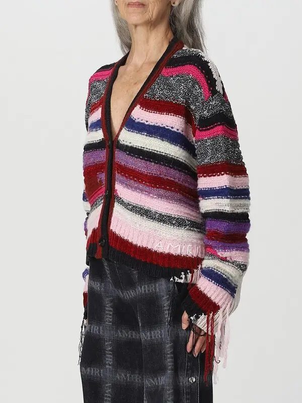Amiri Striped Knit Cardigan