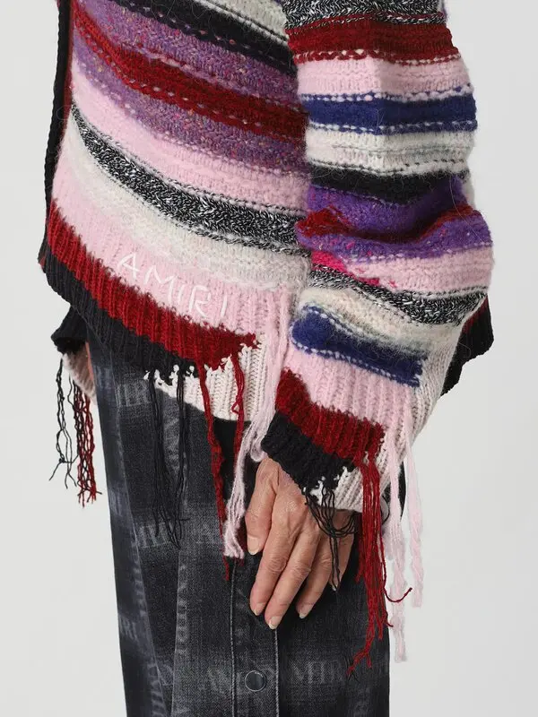 Amiri Striped Knit Cardigan
