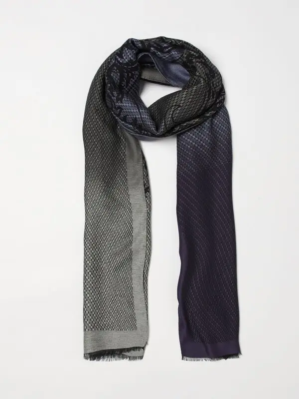 Etro Modal Blend Scarf With Paisley Jacquard