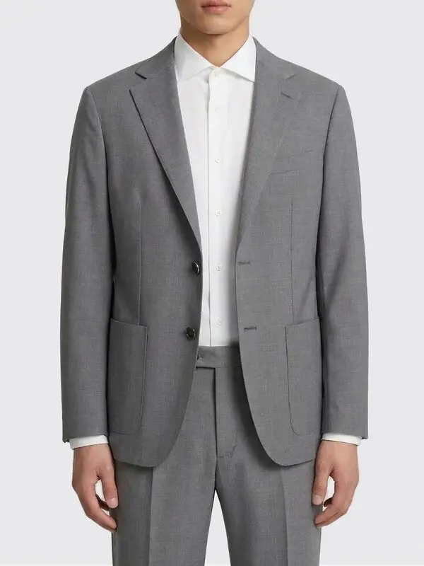 Barena Venezia Single-breasted Virgin Wool Blazer - Grey