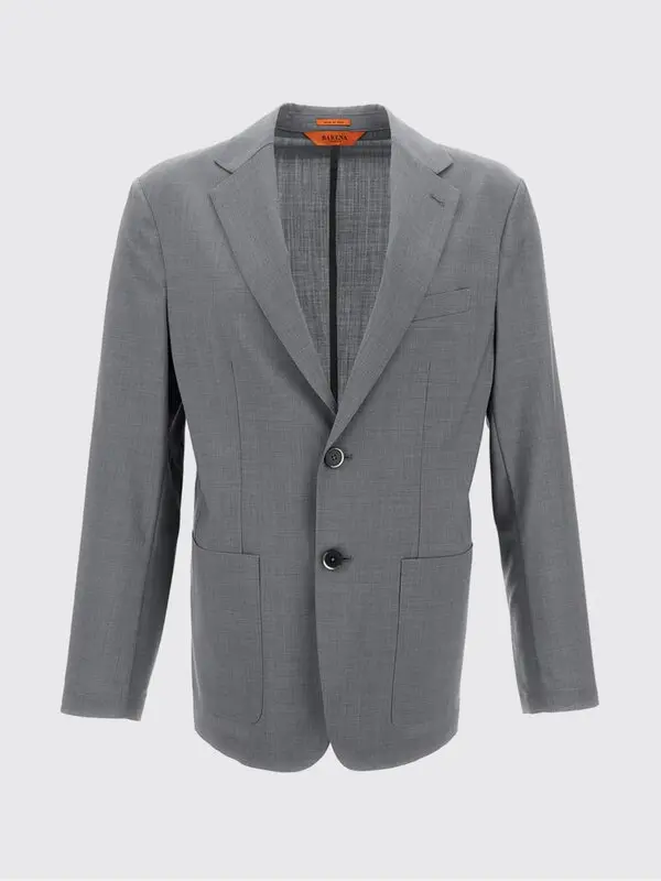 Barena Venezia Single-breasted Virgin Wool Blazer - Grey