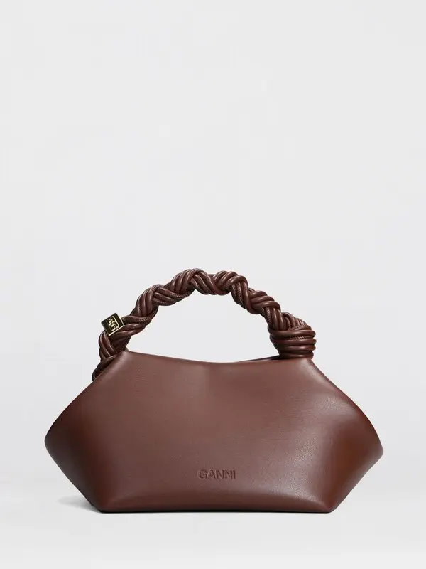 GANNI Top Handle Bag - Brown