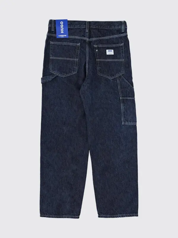 Hugo Cotton Wide Leg Jeans