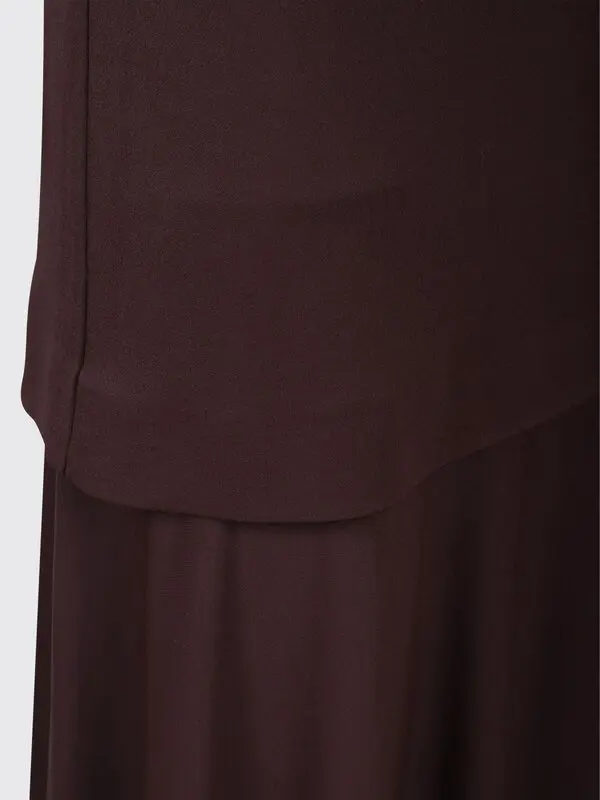 JIL SANDER Slim Fit High-neck Midi Dress - Plum