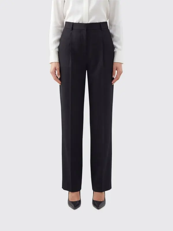Victoria Beckham Virgin Wool Blend Tailored Trousers