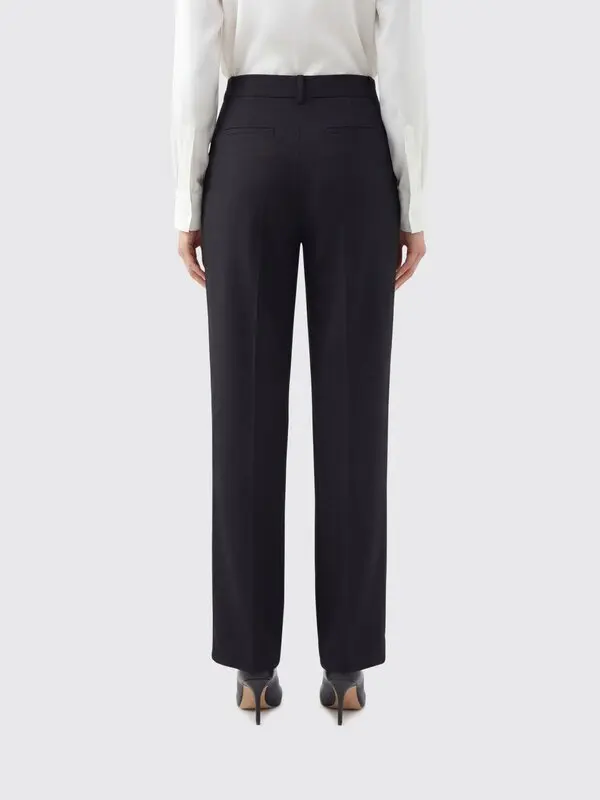 Victoria Beckham Virgin Wool Blend Tailored Trousers