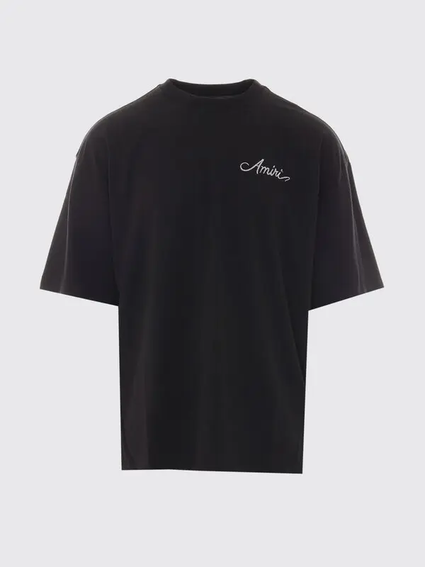 Amiri Relaxed-fit Dropped-shoulder T-shirt With Graphic Print - Black