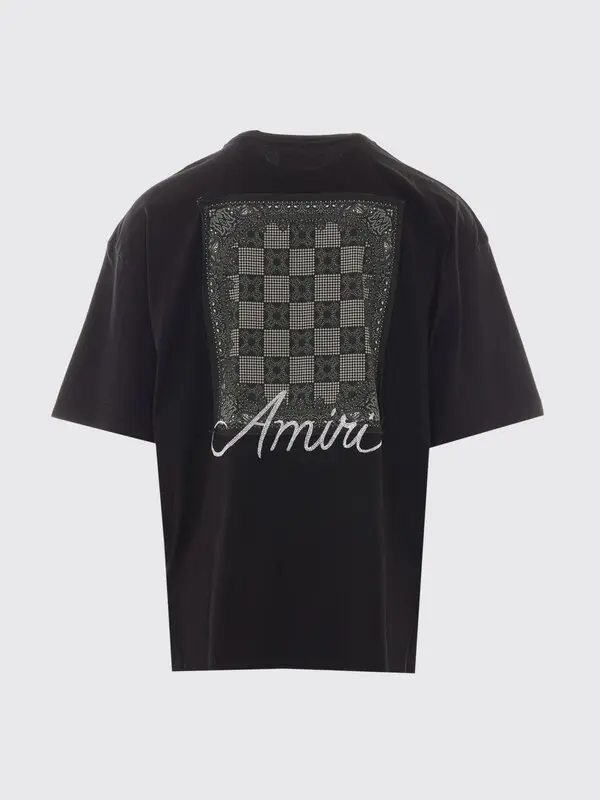 Amiri Relaxed-fit Dropped-shoulder T-shirt With Graphic Print - Black