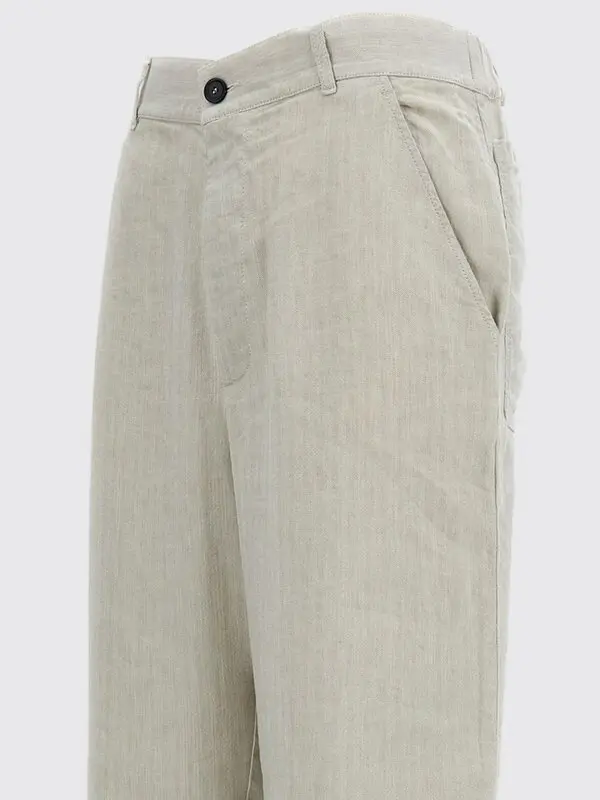 Barena Venezia Wide-leg Linen Blend Trousers - White