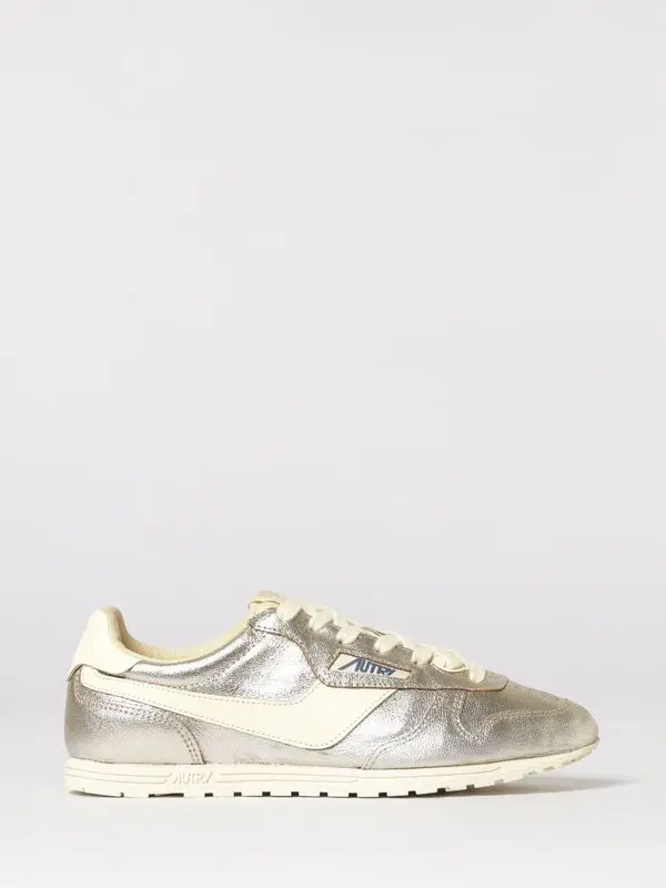 AUTRY Windspin Laminated Leather Sneakers