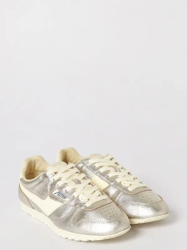 AUTRY Windspin Laminated Leather Sneakers