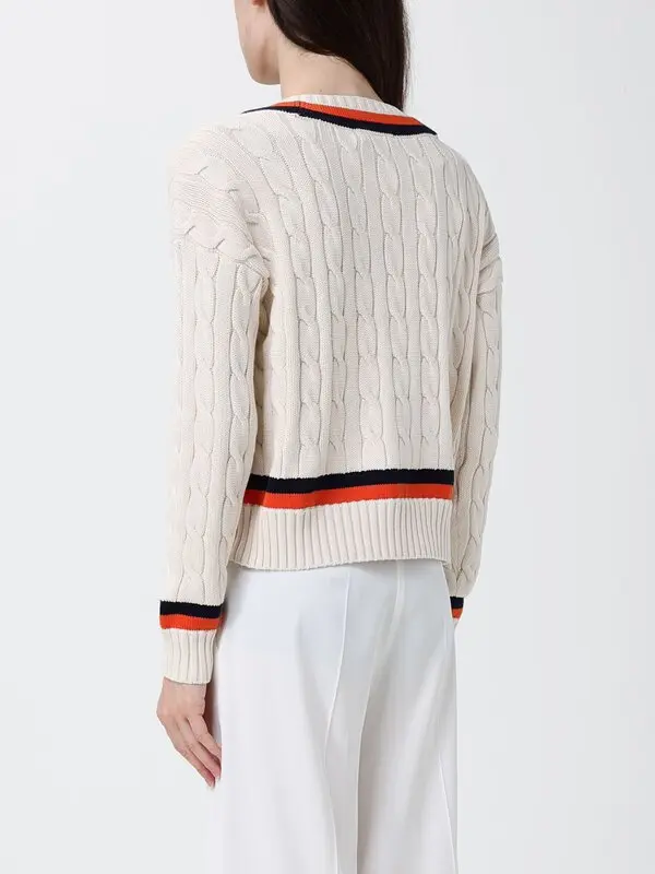 Ralph Lauren Cotton V-neck Sweater - Beige