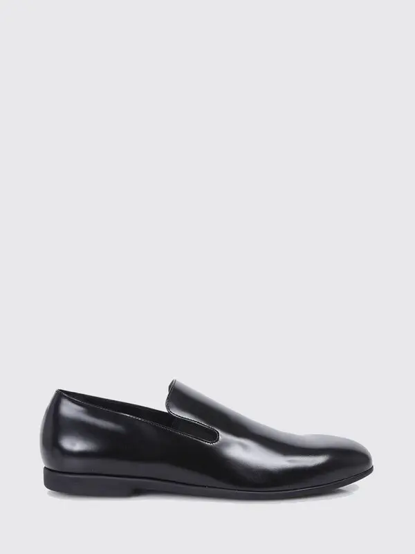 JIL SANDER Brushed Leather Round Toe Loafers