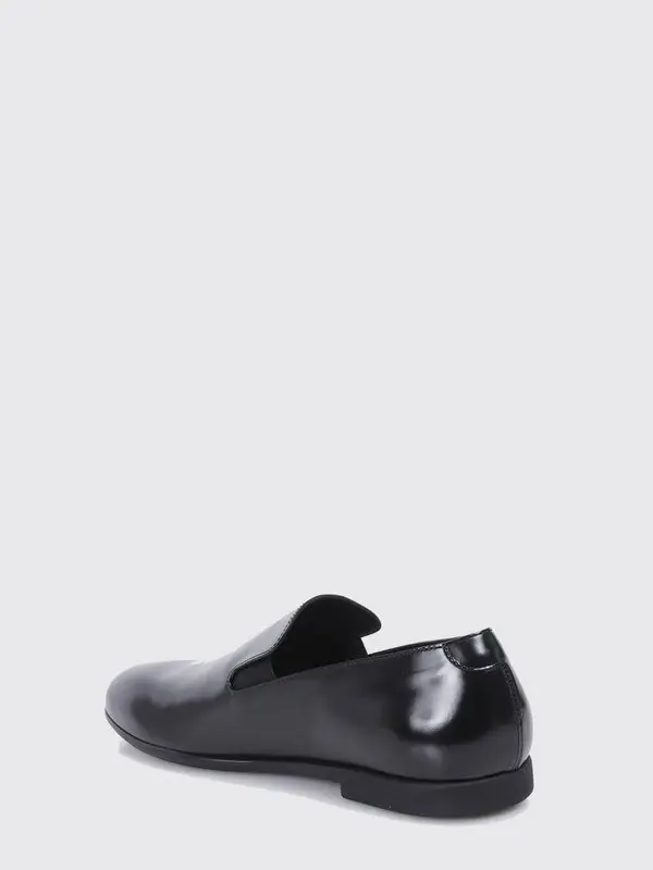 JIL SANDER Brushed Leather Round Toe Loafers