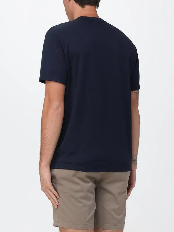 EA7 Cotton T-shirt With Logo - Navy