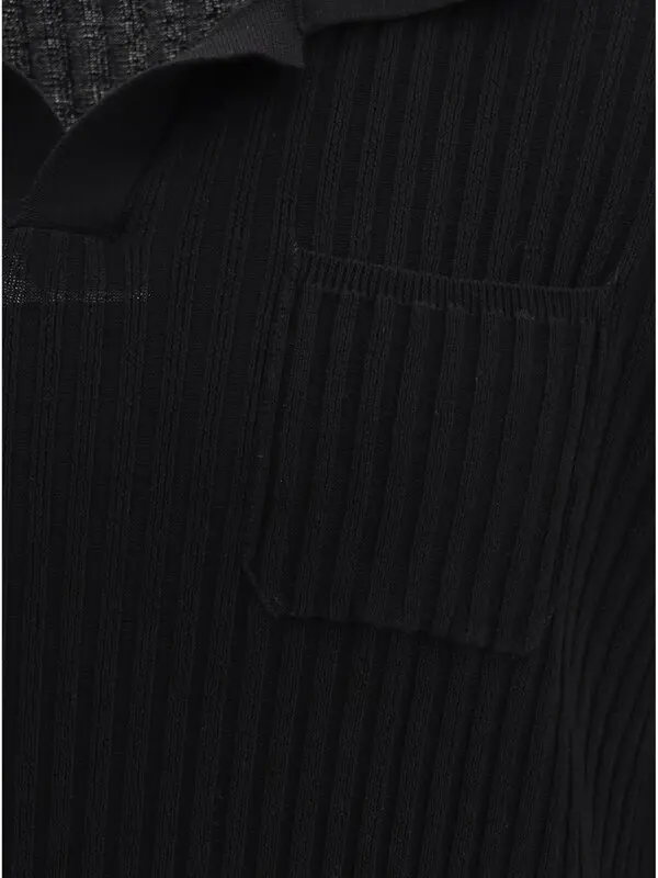 ROBERTO COLLINA Knitted Polo Shirt