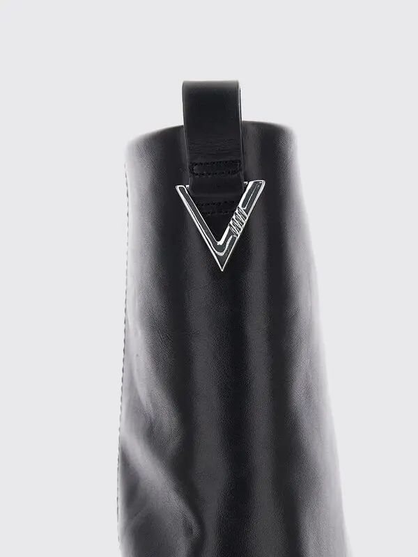 Attico Robin Draped Calf Leather Boots