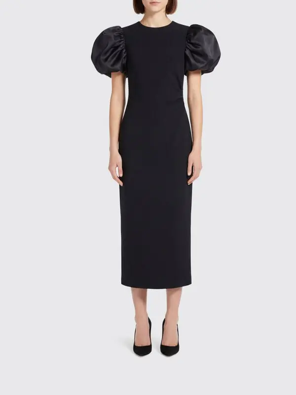 ROTATE BY BIRGER CHRISTENSEN Puff Sleeve Midi Dress