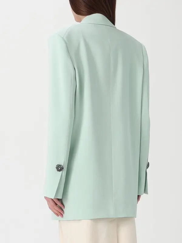 Pinko Single-breasted Blazer With Rose Buttons