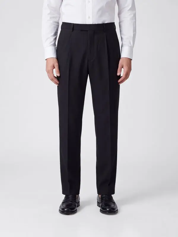 JIL SANDER Slim Fit Wool And Mohair Tailored Trousers