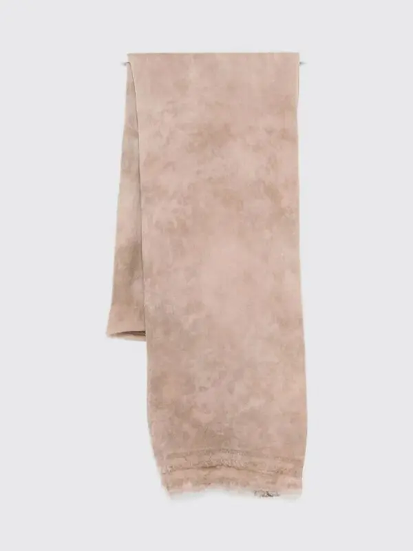 Avant Toi Bleached Virgin Wool Scarf - Cocoa