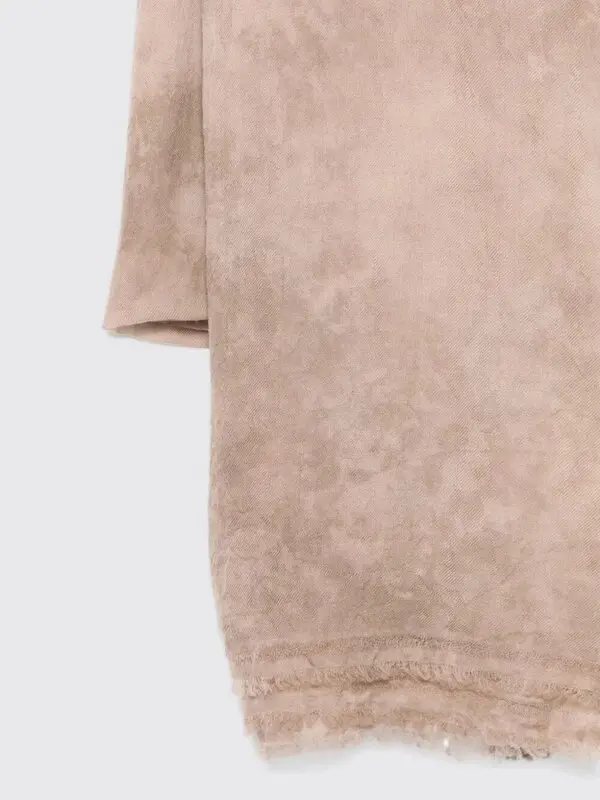 Avant Toi Bleached Virgin Wool Scarf - Cocoa