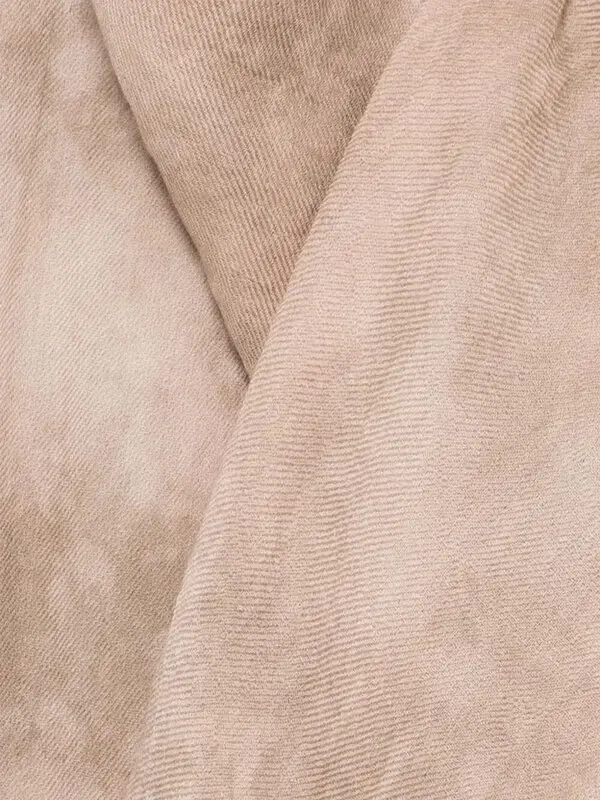 Avant Toi Bleached Virgin Wool Scarf - Cocoa