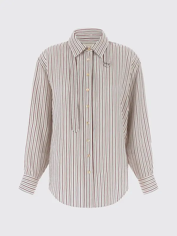 Isabel Marant Étoile Striped Silk Blend Shirt