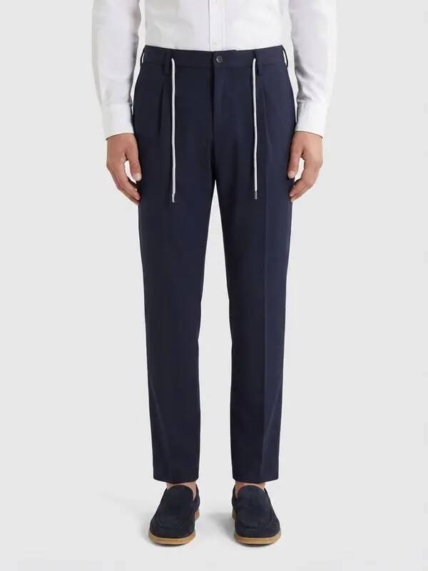 Eleventy Stretch Virgin Wool Trousers