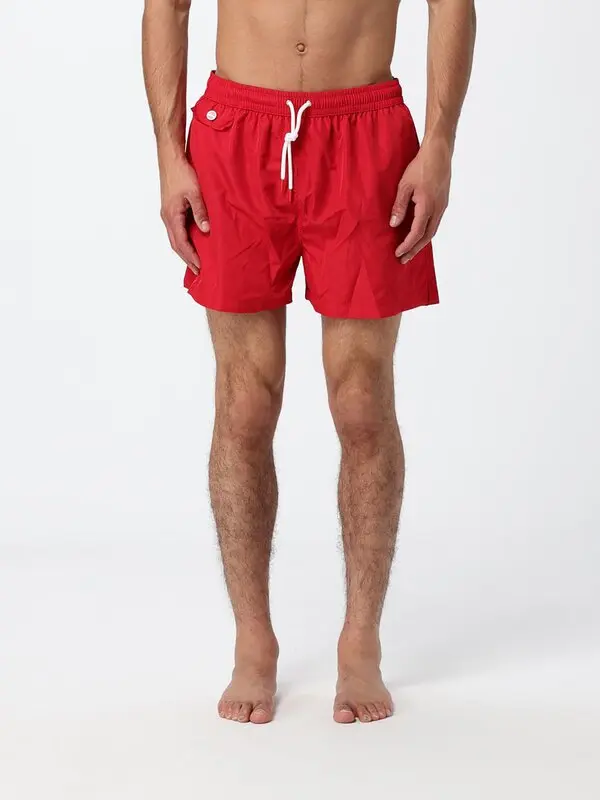 Kiton Polyester Swim Shorts With Elasticated Waist