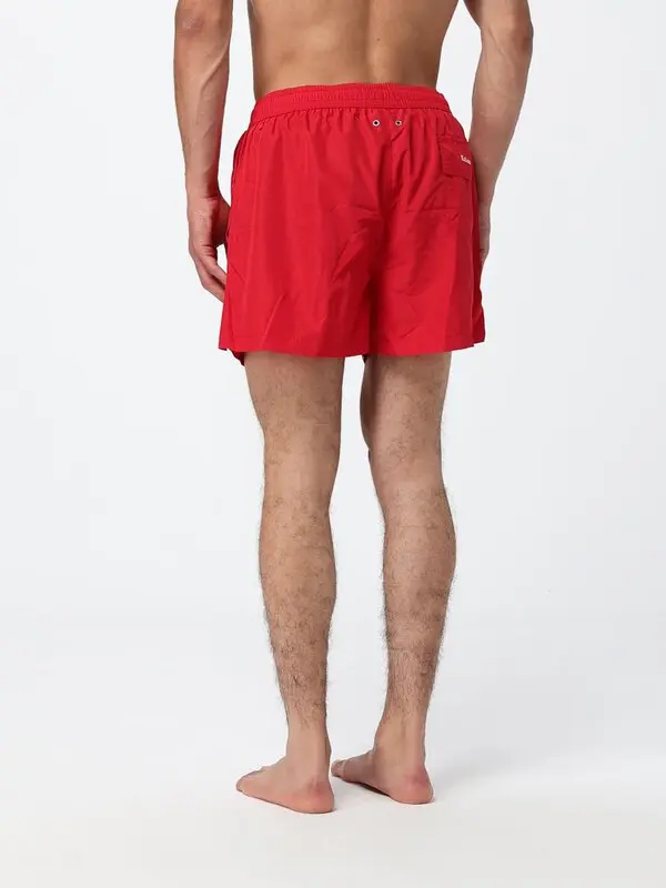 Kiton Polyester Swim Shorts With Elasticated Waist