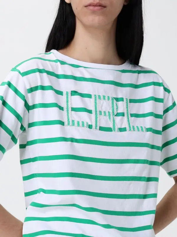 Ralph Lauren Striped Cotton T-shirts - White 1