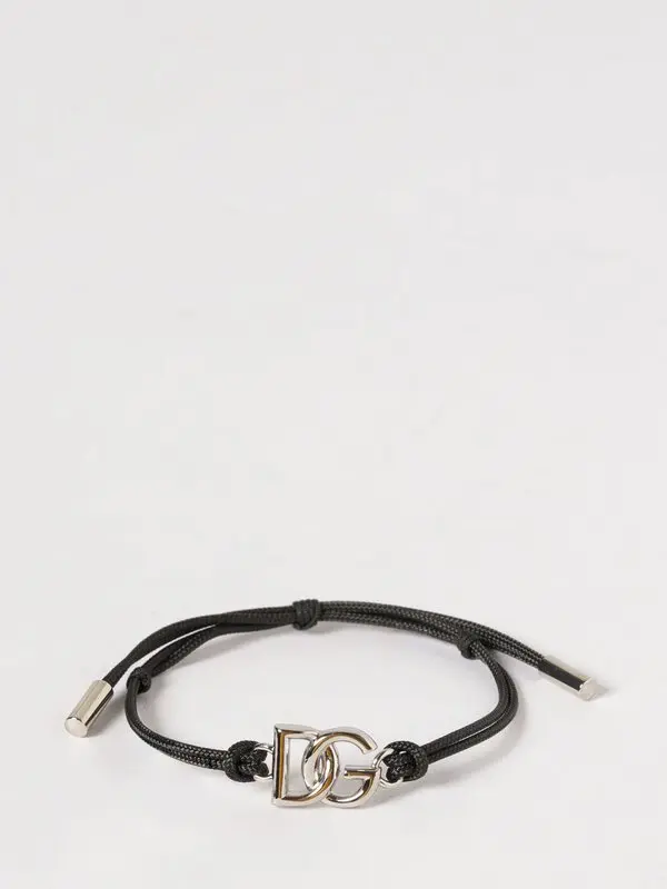 Dolce & Gabbana Dg Bracelet In Polyester And Brass - Black