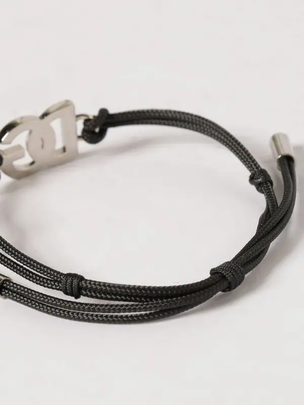 Dolce & Gabbana Dg Bracelet In Polyester And Brass - Black