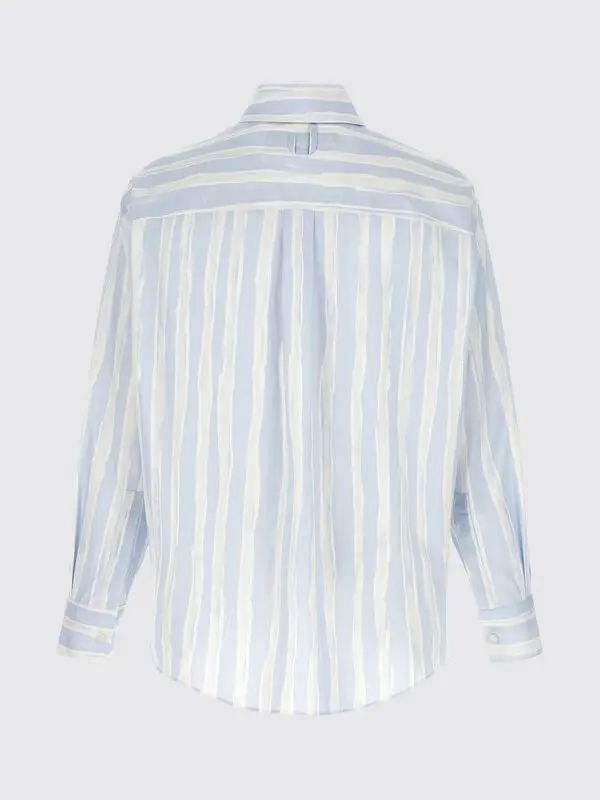 Jacquemus Cotton Shirt With Graphic Print - Blue