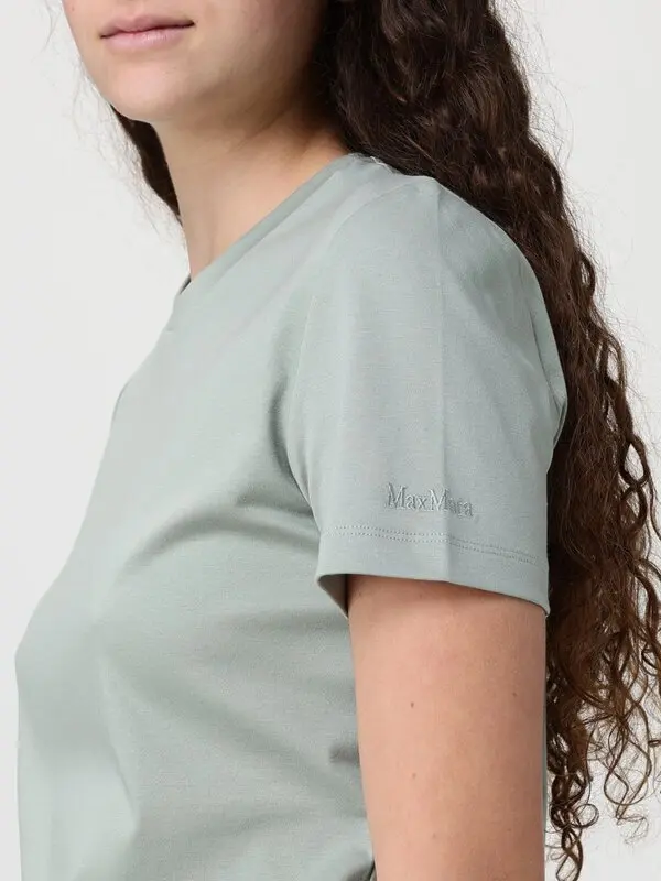Max Mara Basic Cotton T-shirts - Green