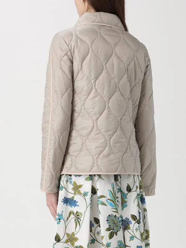 FAY Quilted Down Jacket In Padded Technical Fabric - Silver